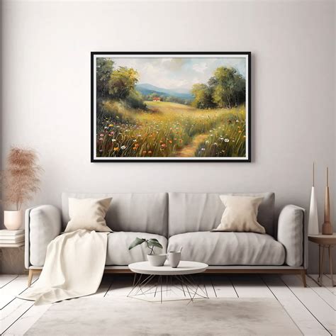 Wildflower Wall Art Farmland Wildflower Art Meadow Wall Art Decor