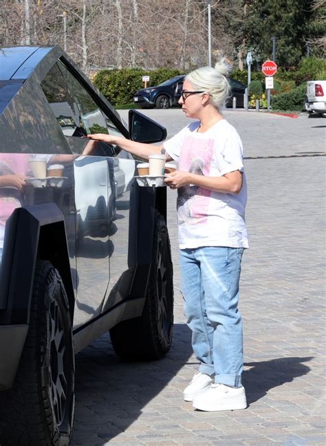 Lady Gaga Out In Her Sleek Tesla Cybertruck 02152024 Hawtcelebs