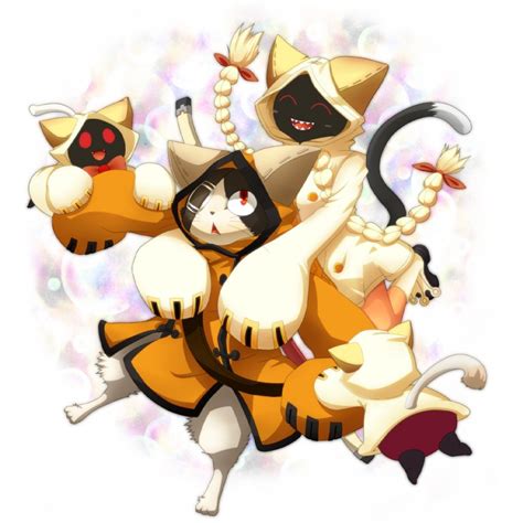 Taokaka Jubei And Kaka Kittens Blazblue Drawn By Mokemoke2000