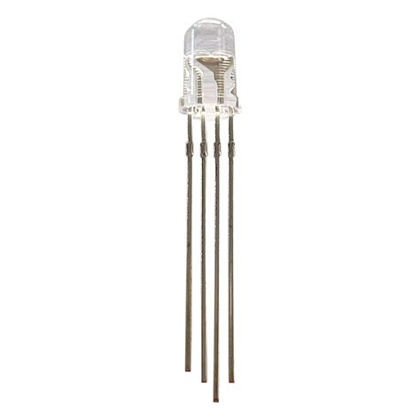 Led Rgb De 5mm Cátodo Común De 4 Pines