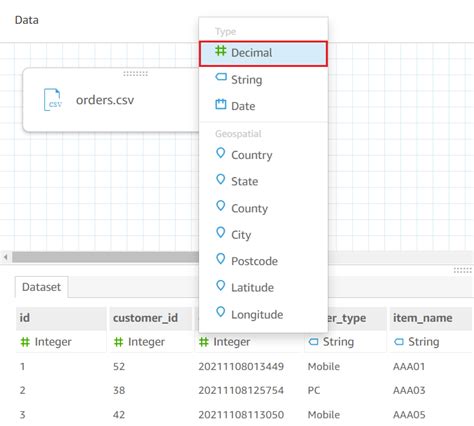 วิธีการสร้าง Dataset จาก Csv ใน Quicksight Developersio