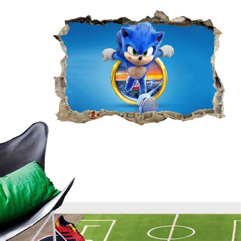 Pared Rota Ii Sonic Vinilo Dekorativo