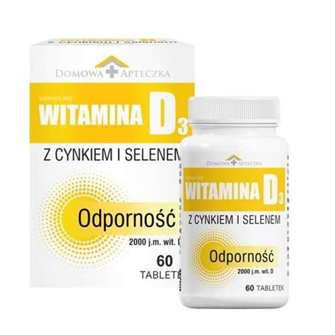 Suplement Diety Domowa Apteczka Witamina D3 Z Cynkiem I Selenem