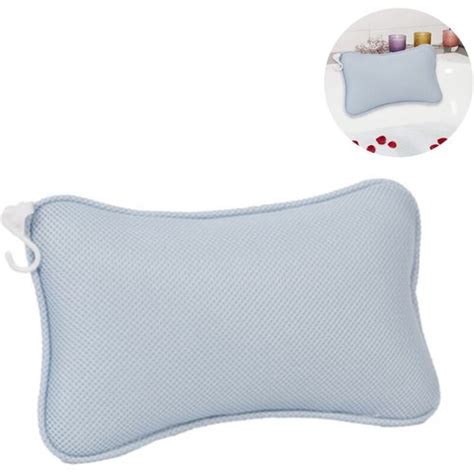 Oreiller De Bain Avec 2 Ventouses Oreiller Cervical En Polyester