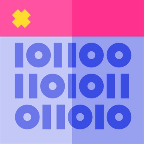 Binary File Basic Straight Flat Icon