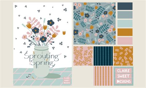 Create A Unique Digital Repeat Pattern By Claire Sweet Fiverr