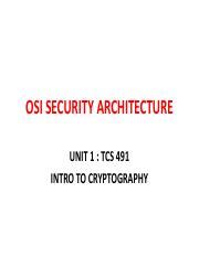 Understanding Osi Security Architecture Introduction To Course Hero