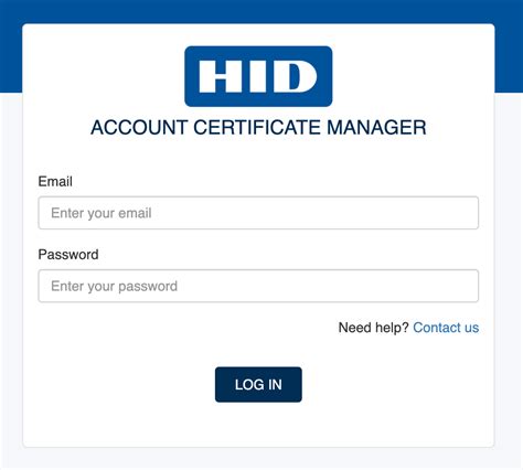 Authentication — Hid Pkiaas Account Certificate Manager Acm 139