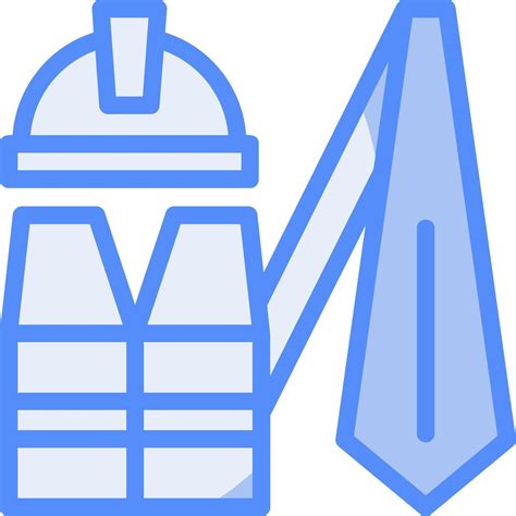 Work Uniform Line Filled Blue Icon 39501466 Vector Art At Vecteezy