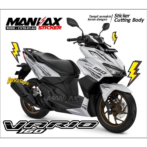 Jual CUTTING STICKER VARIO NEW 160 2022 STIKER VARIO 160CC STRIPING