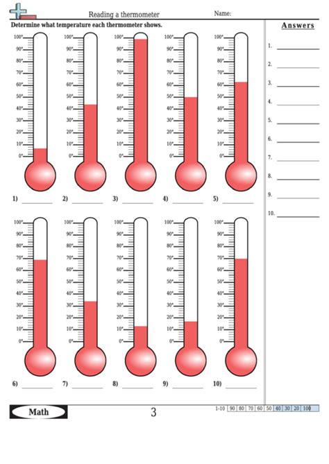Top 22 Thermometer Worksheet Templates Free To Download In Pdf Format