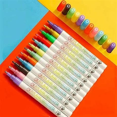 Plastic Outline Sketch Pen Packaging Type Packet At ₹ 23 Piece In New Delhi