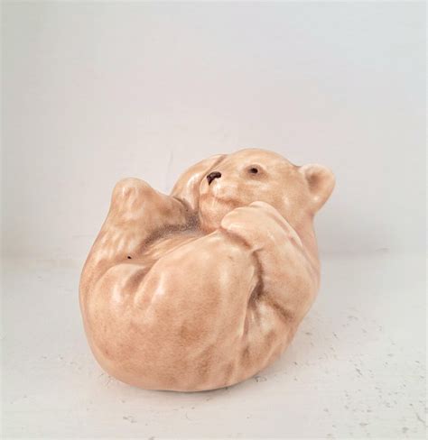 Sylvac Bear Ceramic Pottery Vintage Figurine Made In England 1521 Etsy