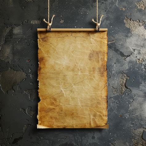 A Piece Of Paper Hanging On A Wall With A Picture Of A Torn Paper