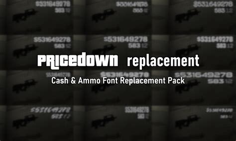 cash and ammo font replacement pack gta5
