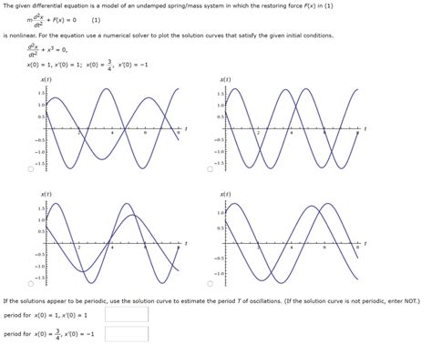 solved the given differential equation is a model of an