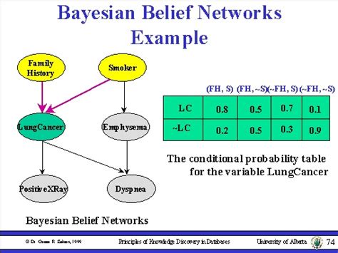 Bayesian Belief Networks Example