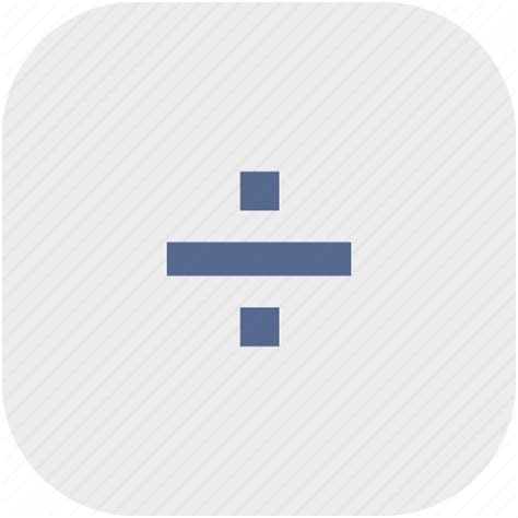 Divide Function Math Rounded Square Icon Download On Iconfinder