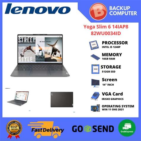 Jual Laptop Lenovo Yoga Slim Iap Wu Id I P Di Seller Backup Computer Ancol