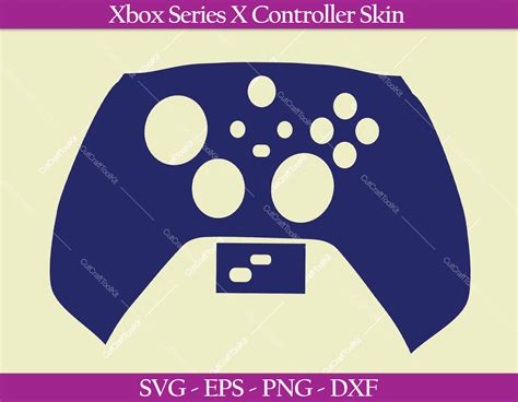 Xbox Series X Controller Skin Cut File SVG EPS DXF Png Etsy