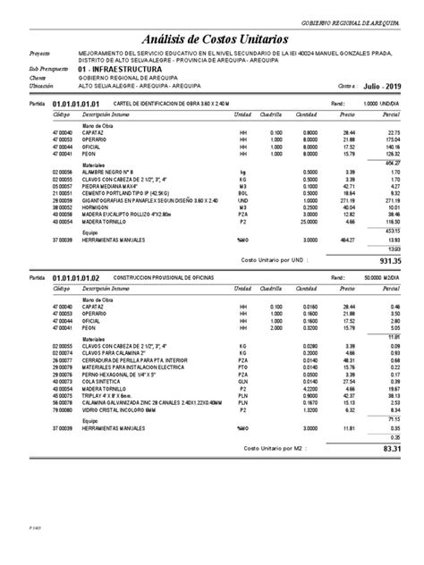 Pu Infraestructura Pdf Ingeniería De Edificación