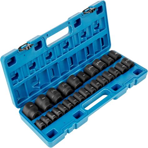Vevor Impact Socket Set 1 2 Inches 26 Piece Impact Sockets Shallow