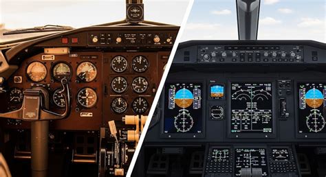 Vintage Cockpits Vs Modern Glass Panels Then Vs Now The Aviation Today