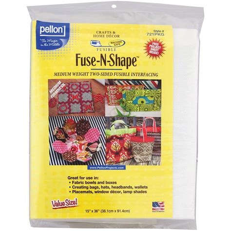 Fuse N Shape Mediumweight Fusible Interfacing White 15x36 Walmart