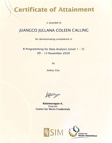 Jullana Juangco 🌙 On Linkedin Programming Learning Certifications Certificateofcompletion