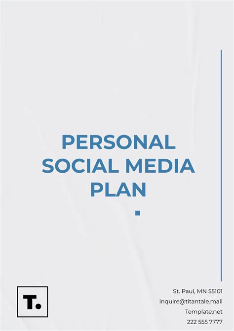 Free Social Media Plan Templates Editable And Printable