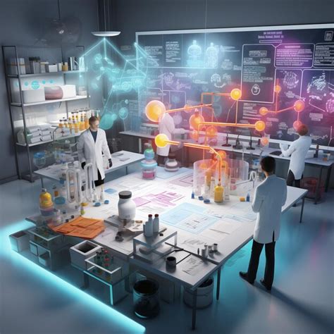 Premium Ai Image Exploring The Dimensions Scientists Collaborating In