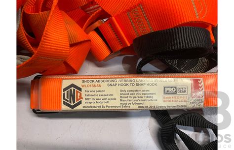 Linq Roofers Safety Harness Kit Lot 1481694 Allbids