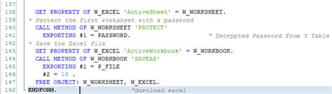 Ole Abap Code With Password Protected Excel Sheet Sap Community