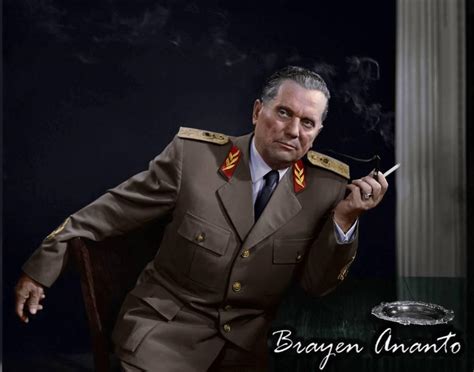 Famous Tito Image Colorized Not By Me Ryugoslavia