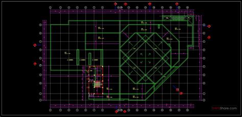 Seminar Hall Layout Plan And Elevations Autocad File Dwg