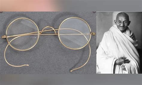 Mahatma Gandhis Gold Plated Glasses Worth More Than 19