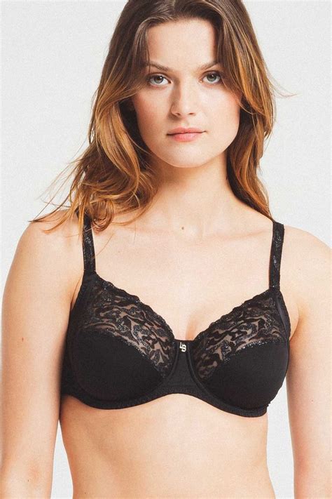 Louisa Bracq Electric Waves Underwired Bra Black Cad 18700 At
