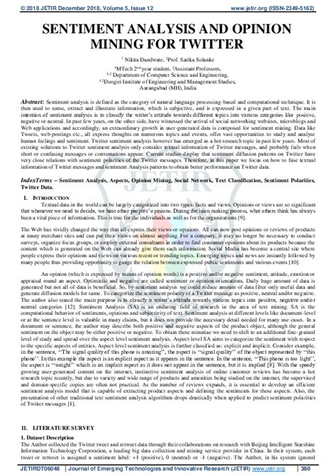 Pdf Sentiment Analysis And Opinion Mining For Twitter