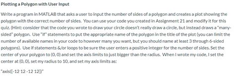 Plotting A Polygon With User Input Write A Program In