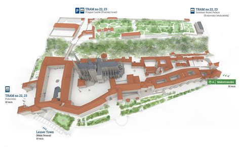 Castle Map Prague Castle For Visitors