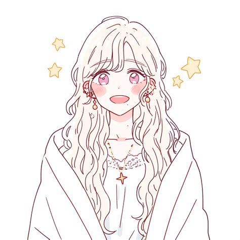 ゆるい微笑みのかわいい女神｜イラスト・フリー素材なら「シンテリ」