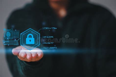 Cybersecurity And Privacy And Protect Data Concept Lock Key Icon And Internet Network Security