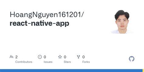 GitHub HoangNguyen React Native App