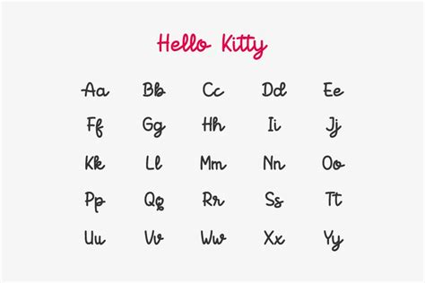 Hello Kitty Letters Font