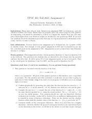 CPSC Assignment Instructions And Questions Course Hero