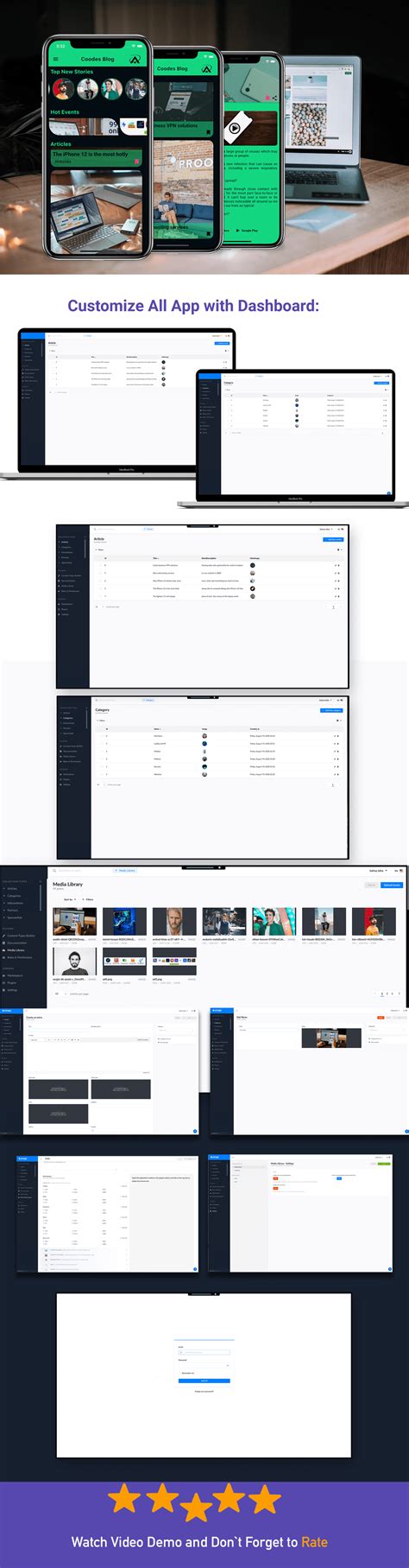 Zoom Flutter Blog App With Dashboard Ios And Android Sharewordpressnet