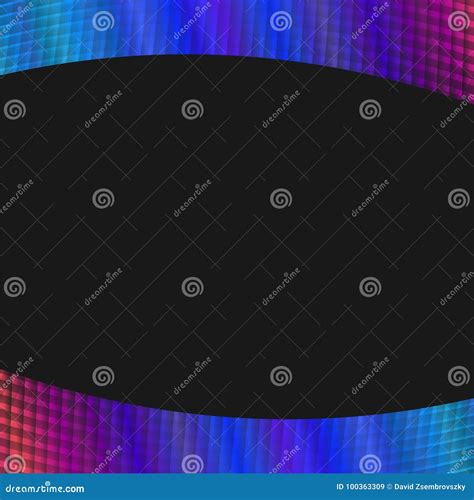 Dynamic Geometrical Grid Background Graphic From Curved Angular Lines Stock Illustration