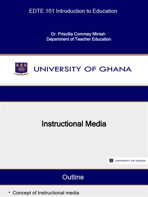 Edte 101 Lecture 6 Instructional Media Final Inserted Pdf Teachers