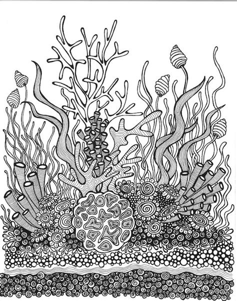 Arrecife De Coral Para Colorear Imprimir E Dibujar ColoringOnly