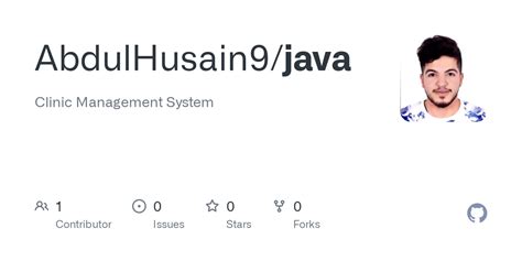 Github Abdulhusain Java Clinic Management System
